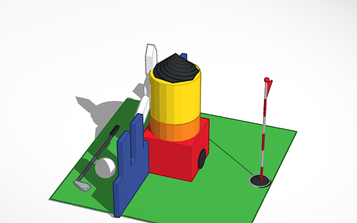3D design Mini Golf Course - Tinkercad