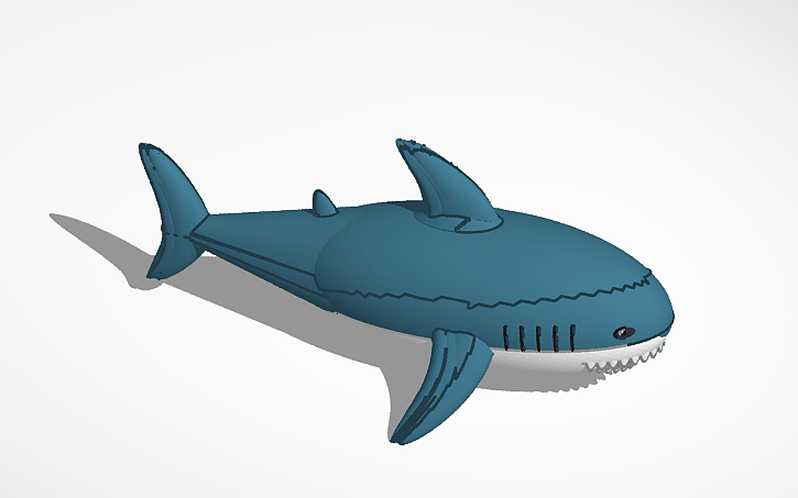 3D design Blåhaj - Tinkercad