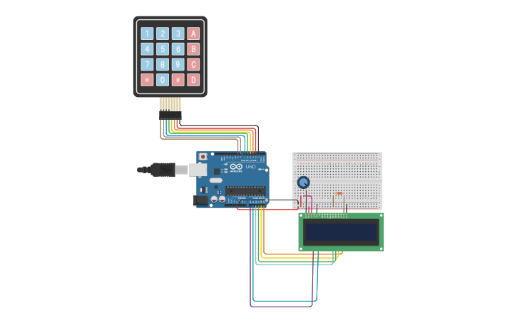 Circuit Design Cerradura Electronica V1 Tinkercad