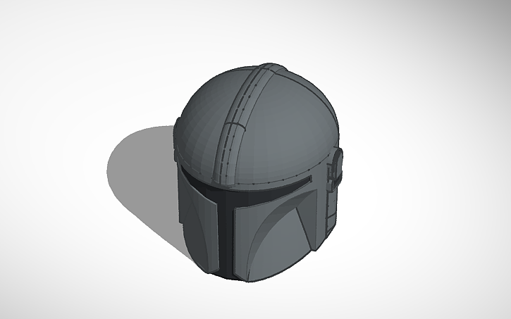 3D Design Mandalorian Helmet Tinkercad