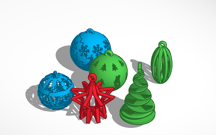 3D design Tree Ornaments | Tinkercad