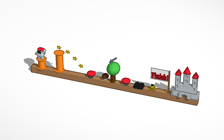 3D design Mini Mario Adventure - Tinkercad
