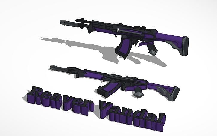 3D design valorant Reaver Vandal - Tinkercad