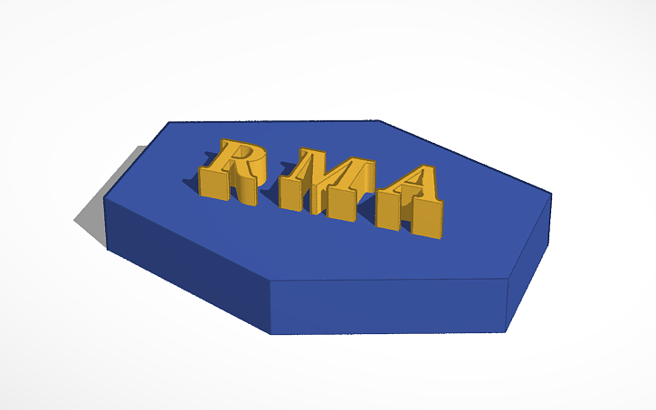 3D design Real Madrid - Tinkercad