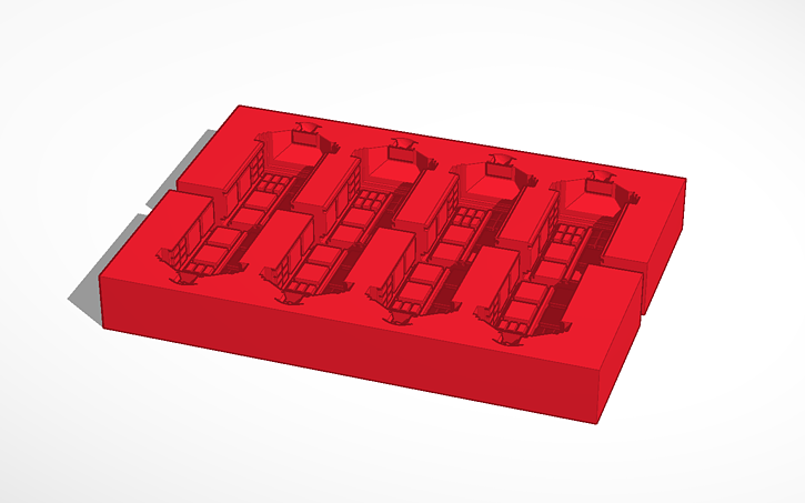 3D design tardis ice cubes - Tinkercad