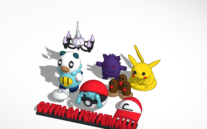 3D design pokemon - Tinkercad