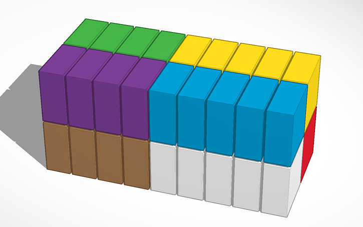 3D design 2x2x10 cuboid | Tinkercad