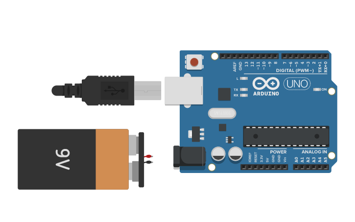 Circuit design Ejemplo 1.1 - Intro Arduino | Tinkercad Circuit design Ejemplo 1.1 - Intro Arduino | Tinkercad