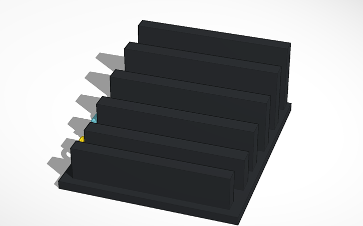 3D design paper organizer - Tinkercad