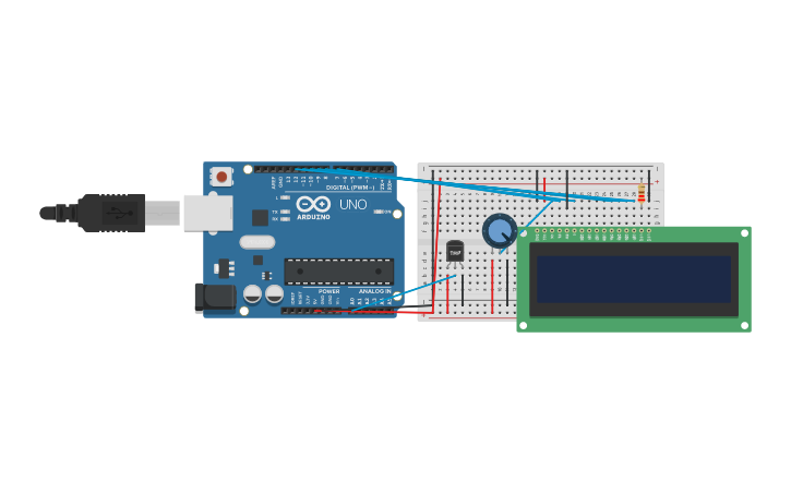 Circuit Design 3 1 Thermometer Tinkercad