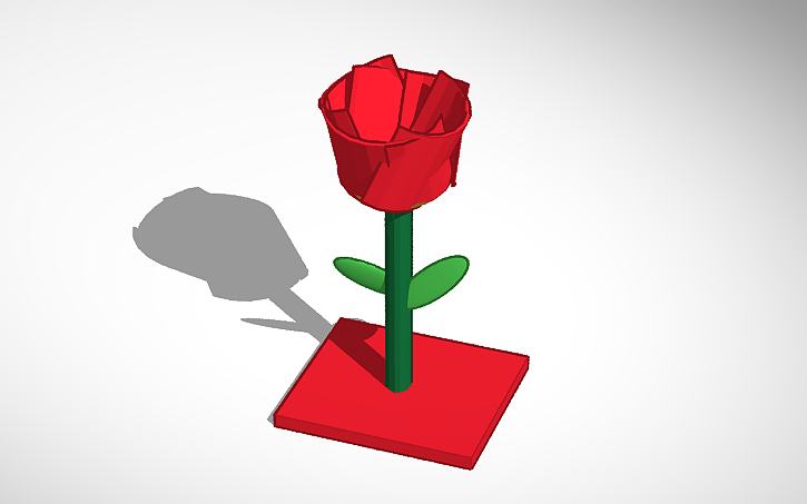 3D design Rose 2 - Tinkercad
