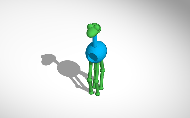 3D design giraffe | Tinkercad