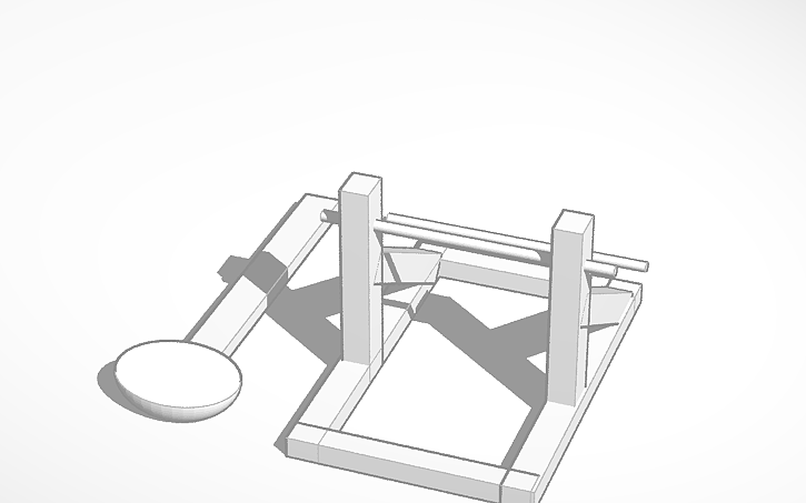 3D design catapult | Tinkercad