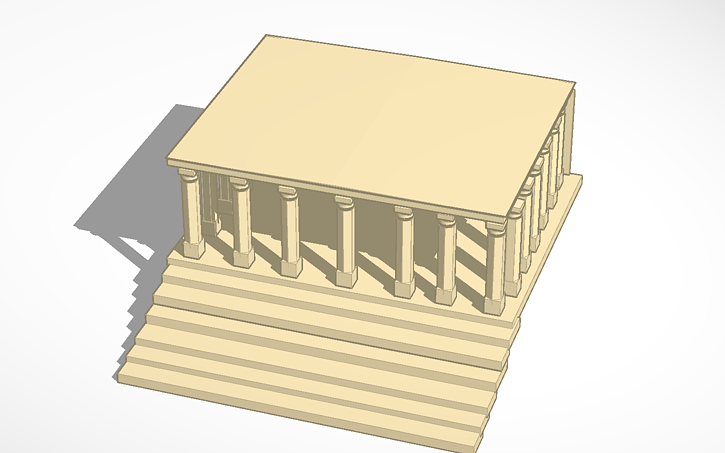 3D design Greek Architecture | Tinkercad