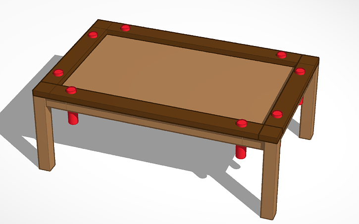 3D design Gaming Table v2 | Tinkercad