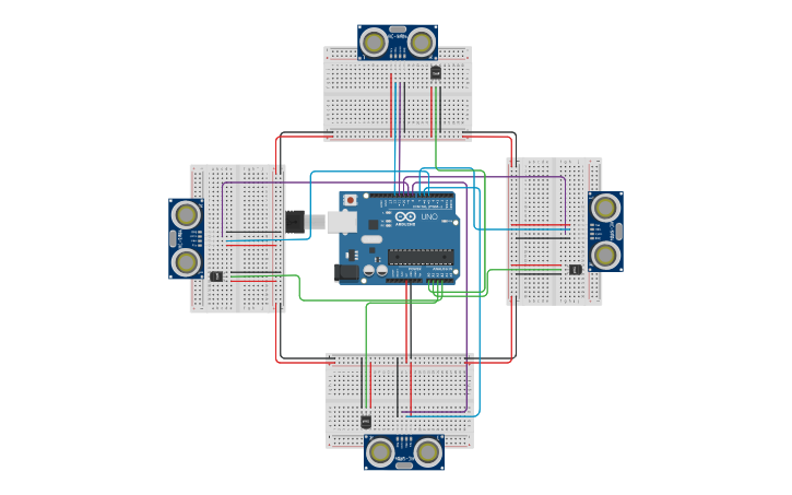 Circuit Design 360 Degree Hot Body Detection Tinkercad