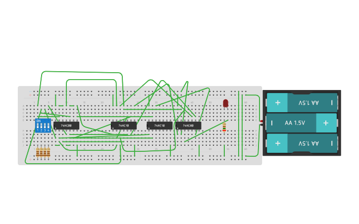 Circuit design k map using nand gate | Tinkercad
