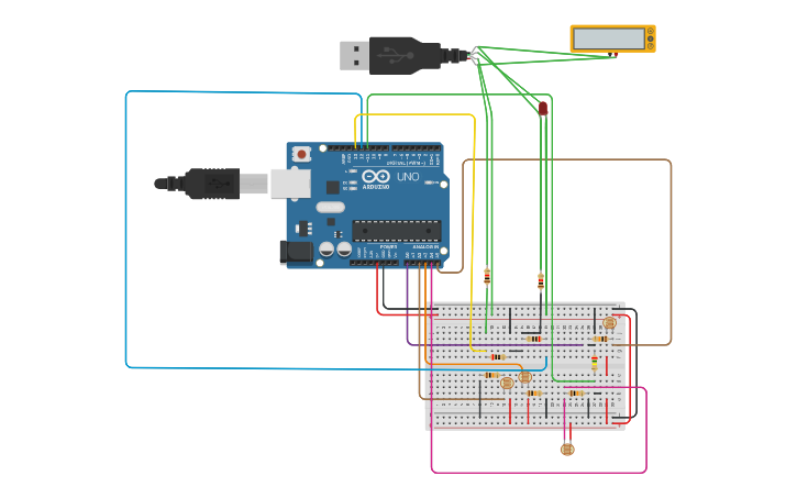 Circuit design Solar Battery Charger. - Tinkercad