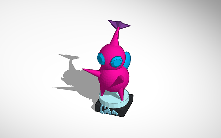 3D design winged(pink) pikmin | Tinkercad