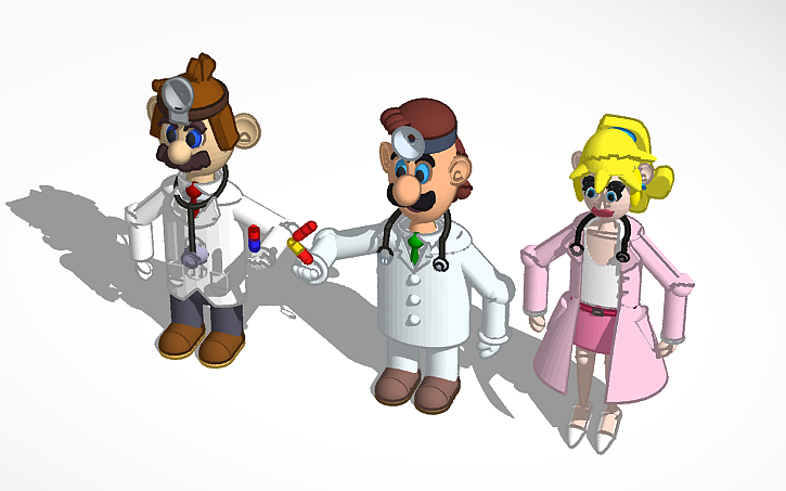 3D design Doctor Mario Eddie - Tinkercad