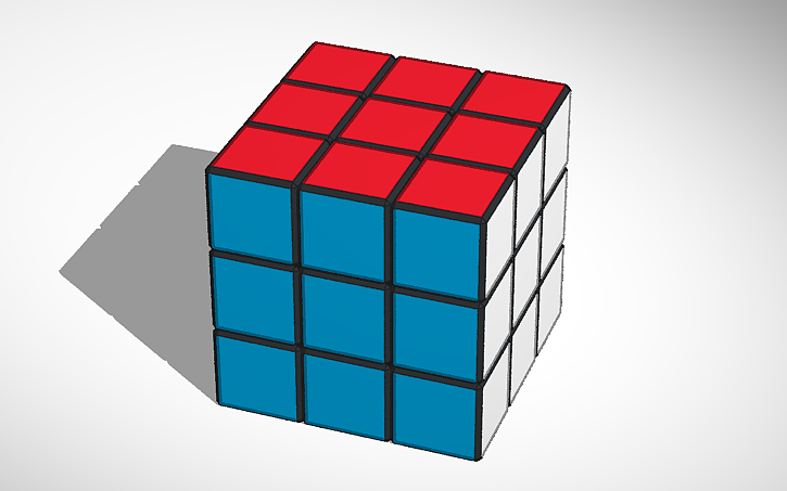 3D design Rubik's Cube - Tinkercad