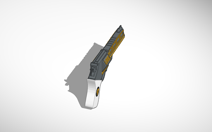 3D design love / hate revolver - Tinkercad