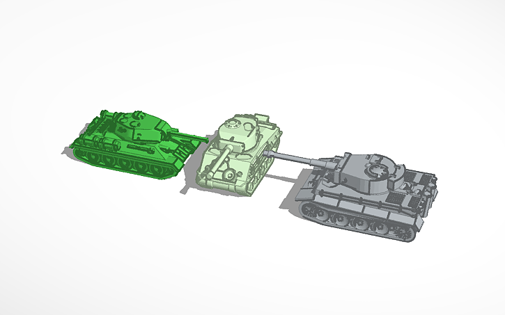 3D design WWII tanks | Tinkercad