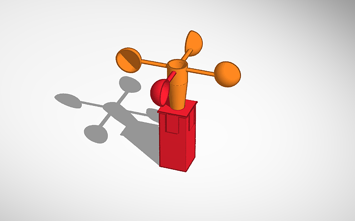 3D design Anemometer - Tinkercad