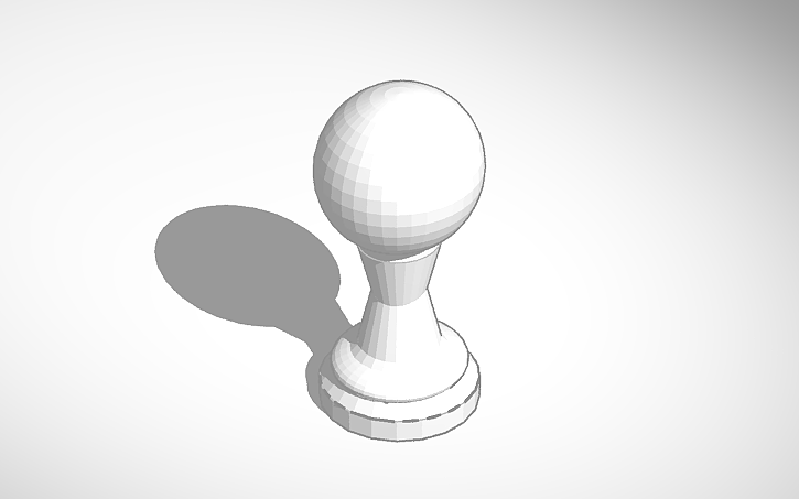 3D design Chess pawn - Tinkercad