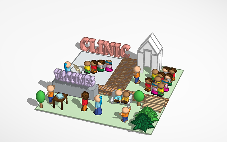 3D design SDG #3: Vaccinations - Tinkercad