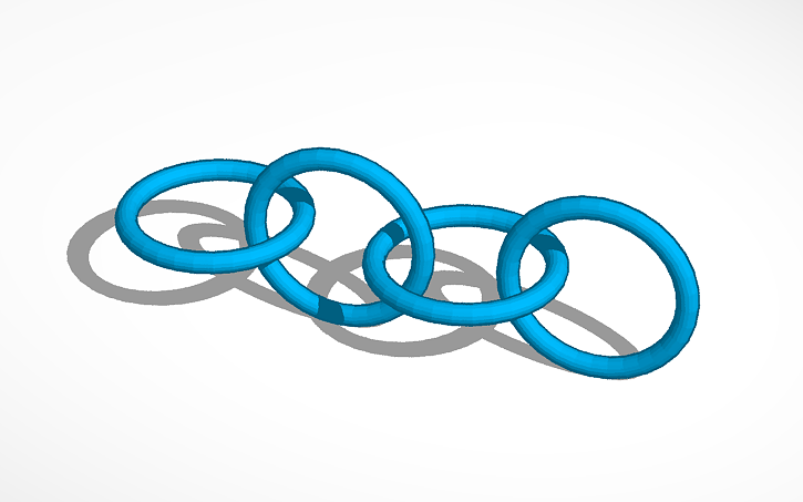3D design Lesson: Simple #chain result | Tinkercad