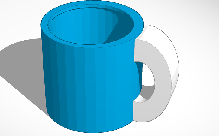 3D design coffee cup - Tinkercad