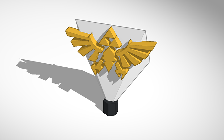 3D design Triforce statue pour Jade - Tinkercad