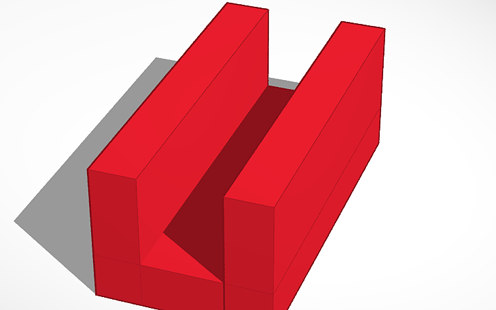 3D design U - SHAPE - Tinkercad