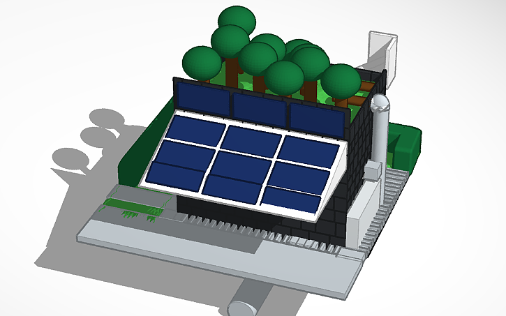 3D design Eco house - Tinkercad