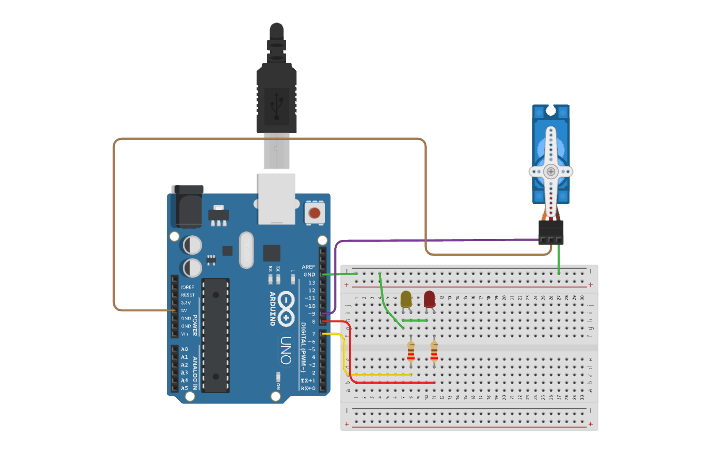 Circuit design Servo motor Ronny Rojas - Tinkercad