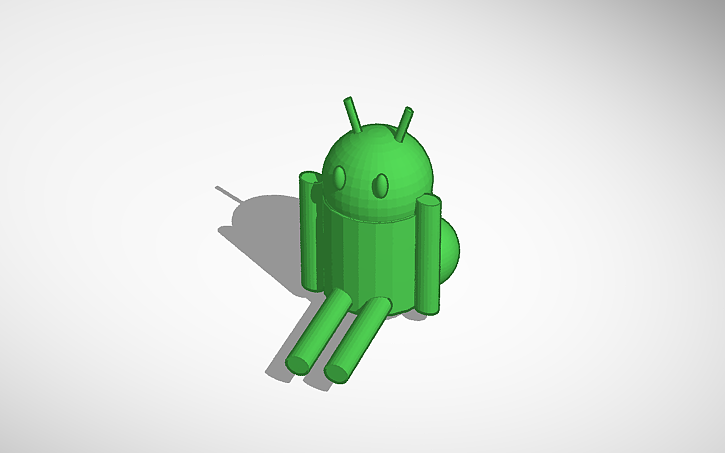 3D design sitting android v2 - Tinkercad