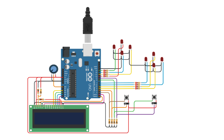 Circuit design eXERCICIO 2 MOTOR PASSO | Tinkercad Circuit design eXERCICIO 2 MOTOR PASSO | Tinkercad
