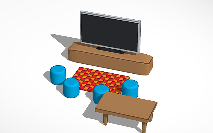 3D design Rec Room Model - Tinkercad