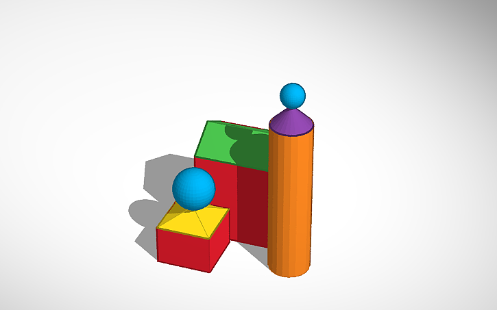 3D design Math IA : Castle project - Tinkercad