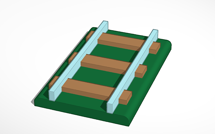 3D design Train Track Token | Tinkercad