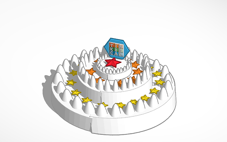 3D design Cake made in tinkercad! - Tinkercad