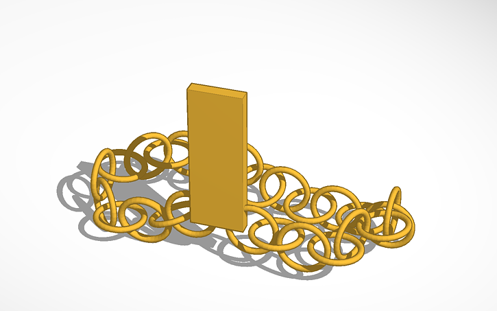 3D design Chain Necklace - Tinkercad