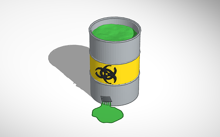 3D design Toxic Waste - Tinkercad