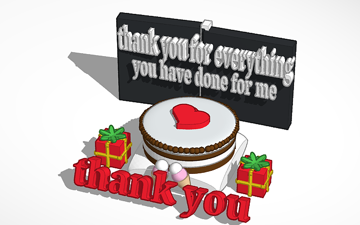 3D design Mothers day - Tinkercad