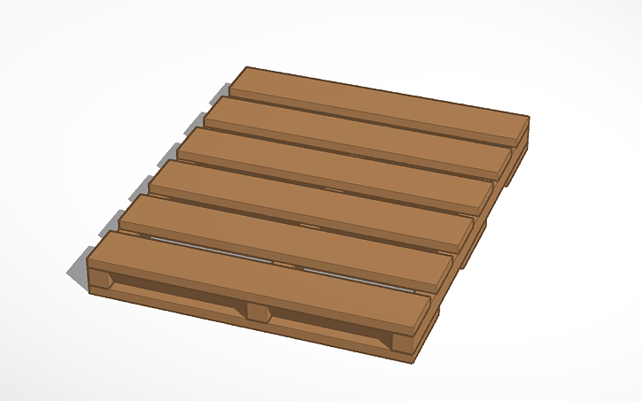 3D design pallet - Tinkercad