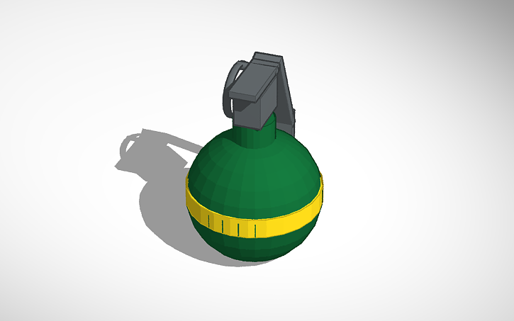 3D design m67 hand grenade - Tinkercad