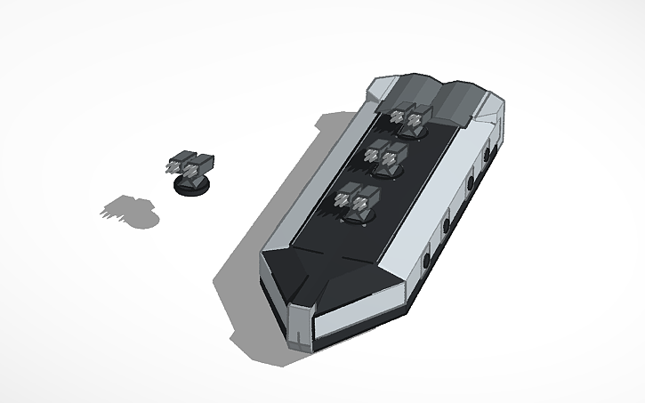 3D design ugly Starscape semi destroyer - Tinkercad