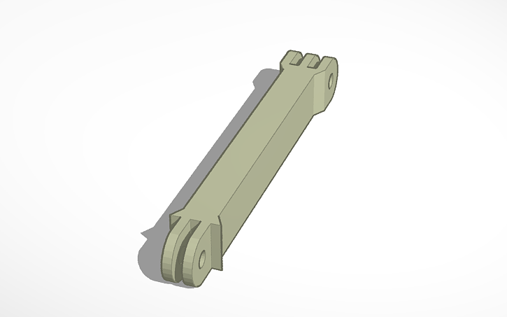 3D design GoPro arm - Tinkercad