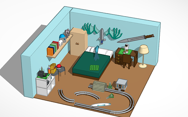 3D design A cool room - Tinkercad